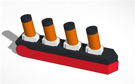 3d Design Titanic Tinkercad