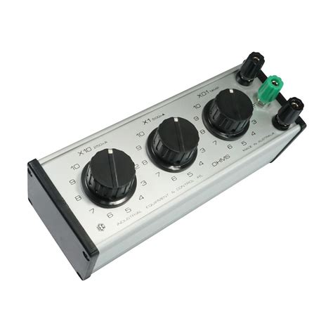 RESISTANCE BOX DECADE 3 DIAL X 1 OHM IEC Designs