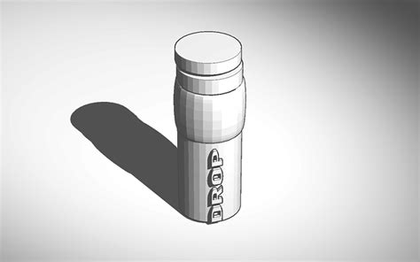 3d Design Drop Project Water Bottle Tinkercad