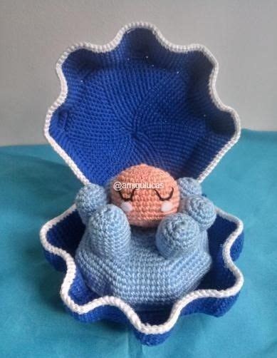 Clamperl Pokemon Amigurumi Crochet Amigulucas