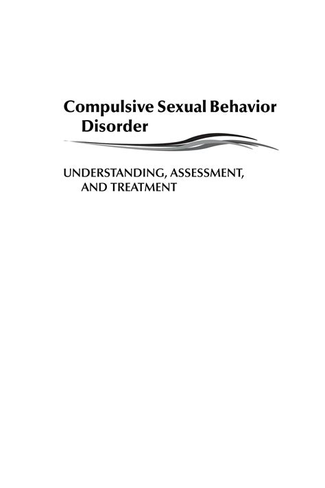 Solution 2021 Compulsive Sexual Behavior Disorder Understanding Assessment Afratafreeh Com