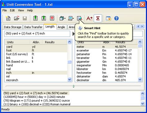 Unit Conversion Tool Overview