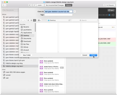 setup a github repository clone grav cms in open education and publishing