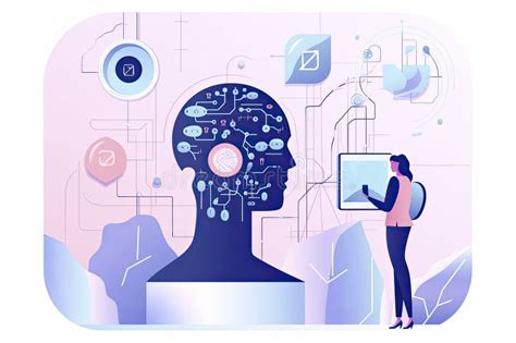 Ai In Social Media Abstract Concept Vector Illustration Social Media Marketing Ai Content