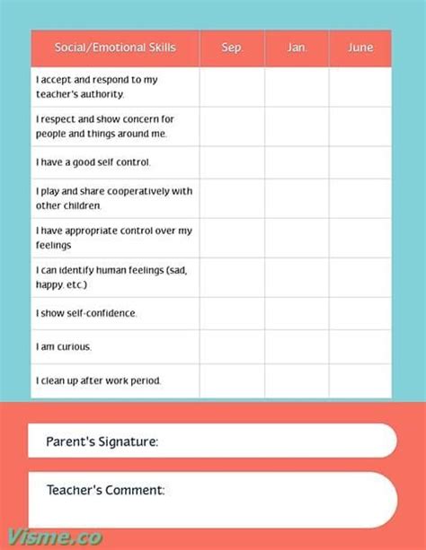 Preschool Progress Report Template Lesson Plan Template Visme Lesson