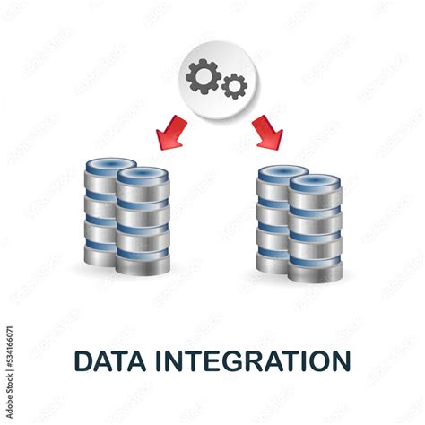 Data Integration Icon 3d Illustration From Data Science Collection