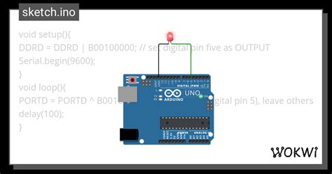 P69 1位取反案例 Wokwi Esp32 Stm32 Arduino Simulator