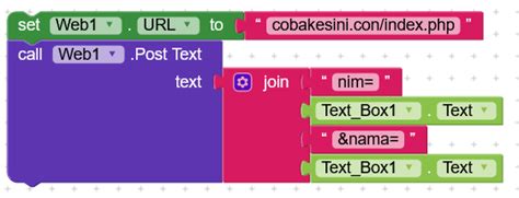 Penjelasan Dari Blok Program Web GET Dan POST Pada Kodular Tutorial