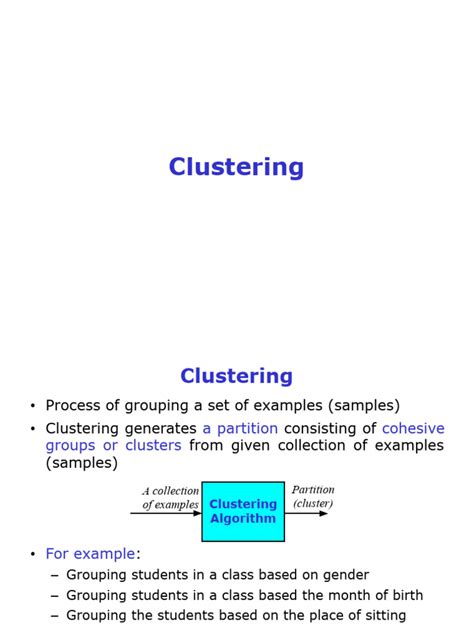 Clustering Partitioning Hierarchical Densitybased Pdf Cluster Analysis Statistical Analysis
