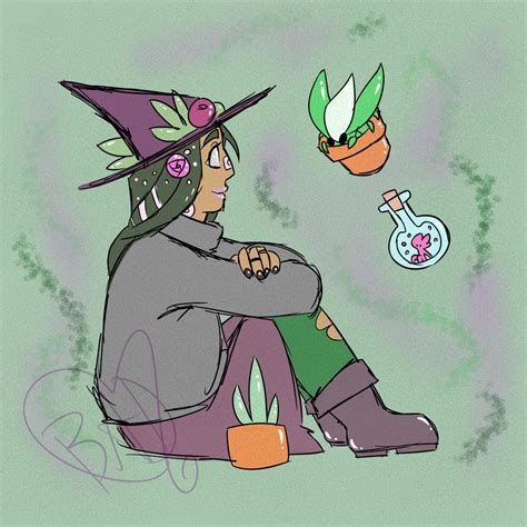 Plant Witch By Bethwithart On Deviantart