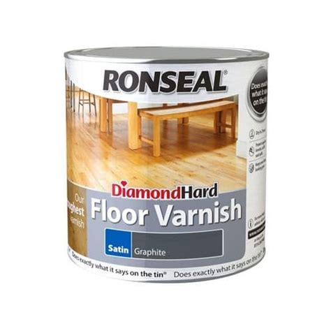 Ronseal Diamond Hard Floor Varnish 2 5l Satin Graphite