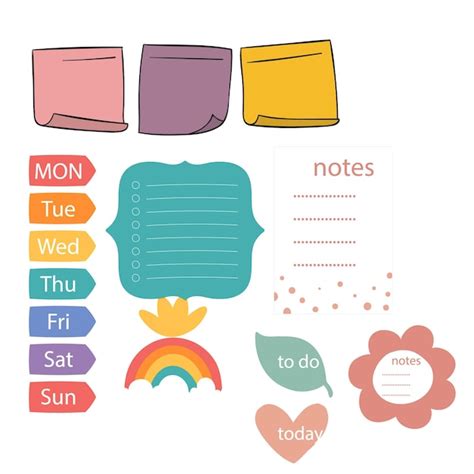 Premium Vector Bullet Journal Hand Drawn Element Set Sticker Planner Label Doodle Sketch