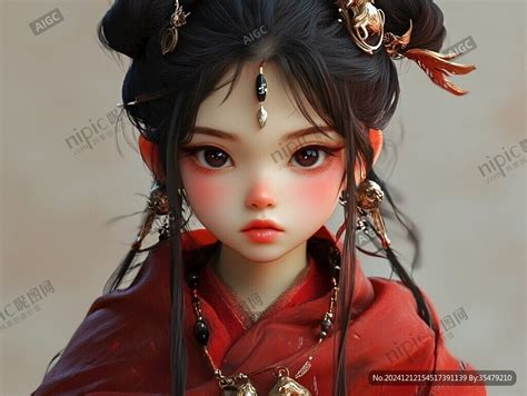 Ai创作图泥塑头像 古风娃娃 图捏雕 原创手办玩偶 Bjd娃娃 泥塑练习 泥塑天下归心 汉服卡通娃娃 古装娃娃 翻糖二次元人物造型 新人泥偶