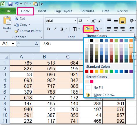 How To Find And Replace Fill Color In Excel