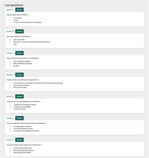 programmation javascript questionnaire de confinement