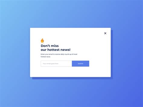 Dribbble Day Subscribe Pop Up Ui Design Png By Ildiko Gaspar