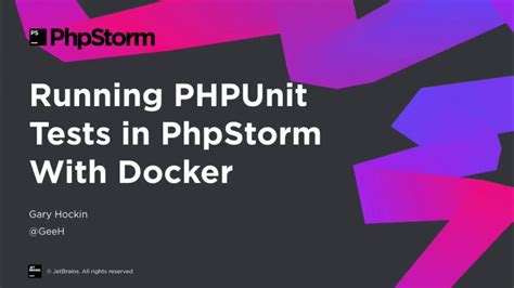 Running Phpunit Tests In Phpstorm With Docker Youtube