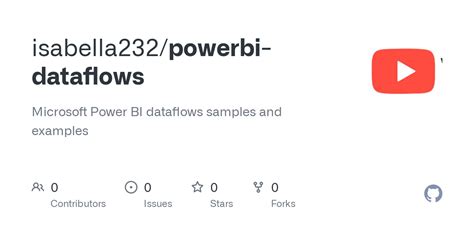 Github Isabella232powerbi Dataflows Microsoft Power Bi Dataflows Samples And Examples