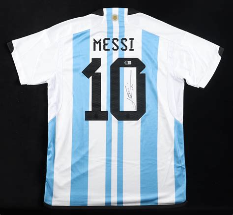 Lionel Messi Signed Argentina National Team Adidas Authentic Jersey
