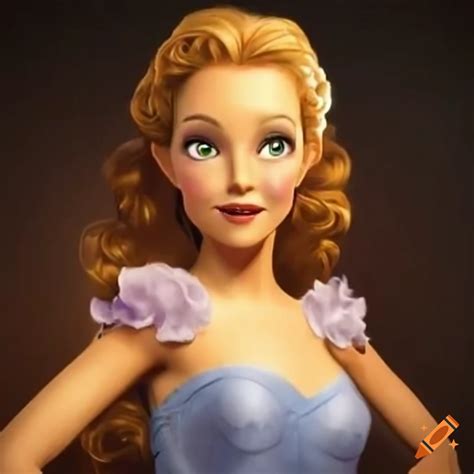 Animated Depiction Of Glinda From Wicked On Craiyon