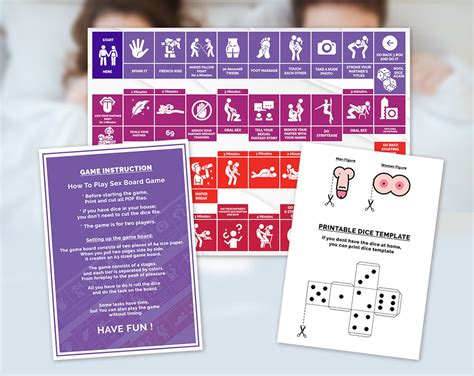 Printable Fantasy Sex Game For Adults Sexy Christmas Gift For Her Or Him Naughty Game For