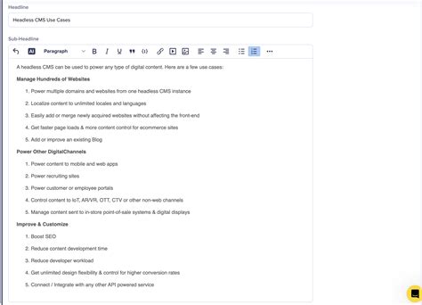 create two column sections using components knowledge base buttercms