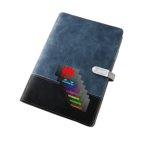 Leather Wireless Charging Notebook With USB Multi Function U Disk