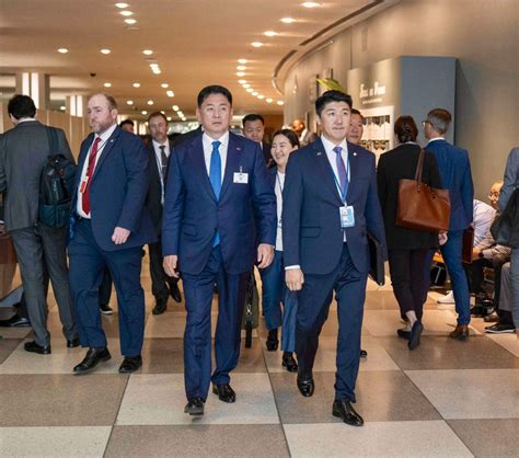 Монгол Улсын Ерөнхийлөгч У Хүрэлсүх НҮБ ын 80 жилийн ойд зориулсан хүндэтгэлийн өндөр түвшний