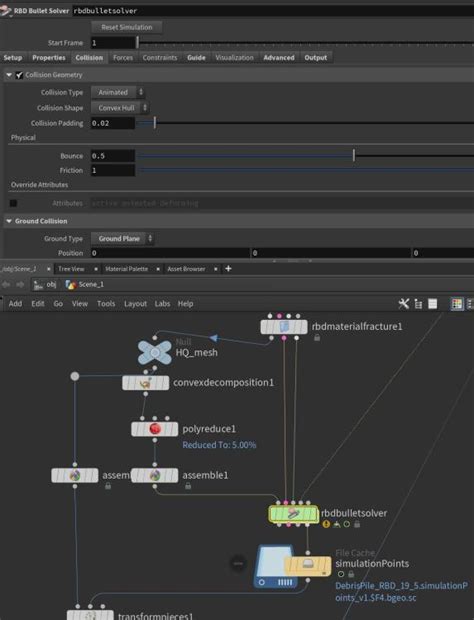 Rbd Simulation Erratic Collision Animation General Houdini