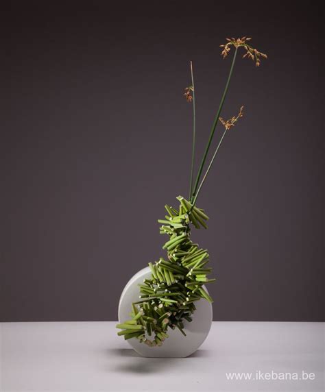 Altering Appearance Of Grasses Sogetsu Ikebana By Ilse Beunen