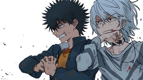 Kamijou Touma And Accelerator Toaru Majutsu No Index Drawn By Jisoku