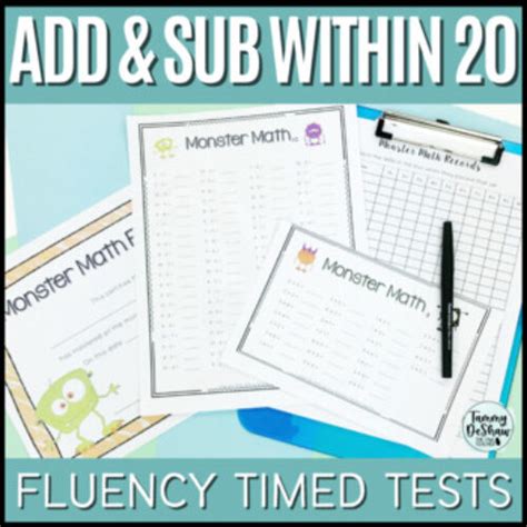 Addition And Subtraction Within Fact Fluency Worksheets Practice Classful