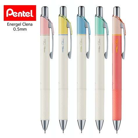 Pentel ปากกาหมึกเจล เพนเทล Energel Clena ดีไซน์สวย 0 5mm Bln75l Shopee Thailand