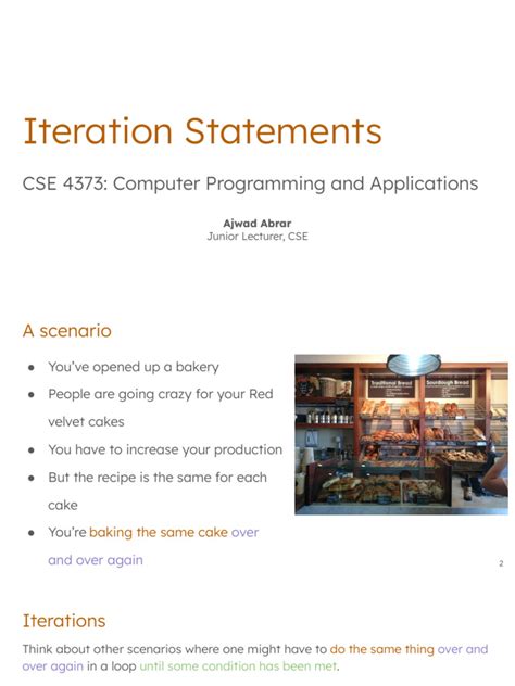 Lecture 4 Iteration Statements Pdf Control Flow Computer Programming