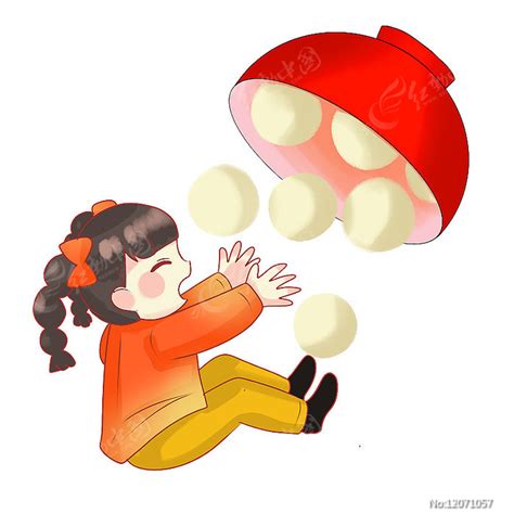 小女孩吃汤圆图片下载 红动中国