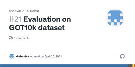 Evaluation On Got10k Dataset · Issue 21 · Chenxin Dluttranst · Github