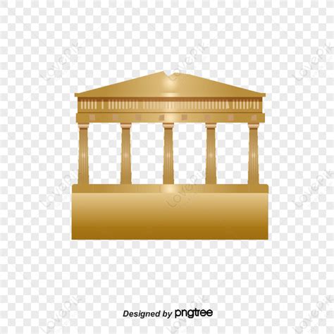 벡터 신전로마 건축황토색신묘 Png 일러스트 무료 다운로드 Lovepik