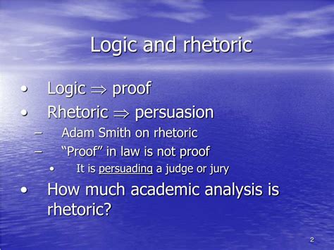 Ppt “logic And Rhetoric Or Three Points About Theory Powerpoint Presentation Id 2336492