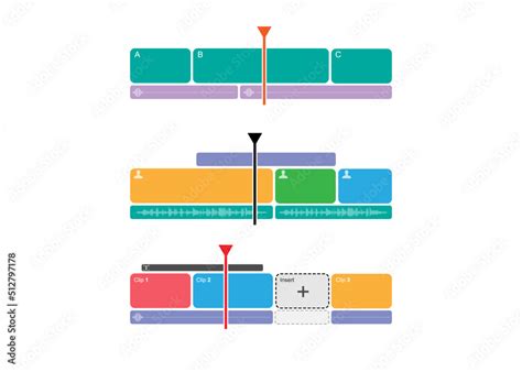 Type Video Timeline Editing Timeline Window Display For Editor And Post Production