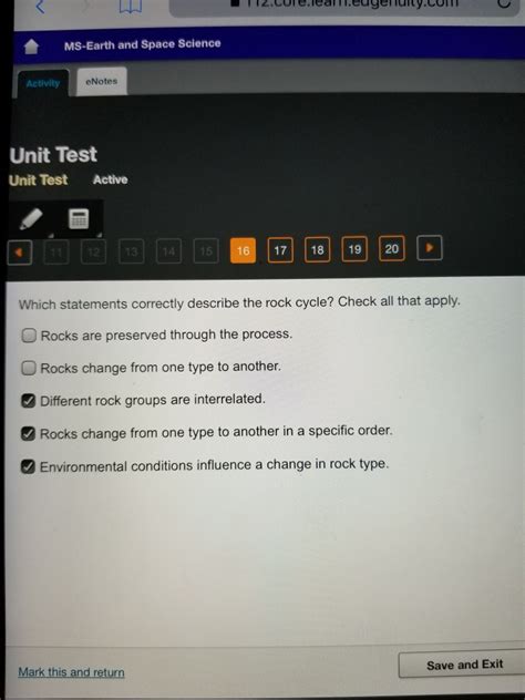 solved ms earth and space science activity enotes nit test