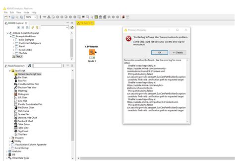 Contacting Software Sites Has Encountered A Problem Knime Knime Extensions Knime Community Forum