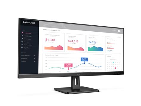 U E M 吋 WQHD 窄邊框顯示器 AOC Monitor