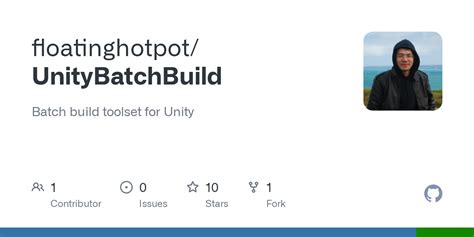 github floatinghotpot unitybatchbuild batch build toolset for unity