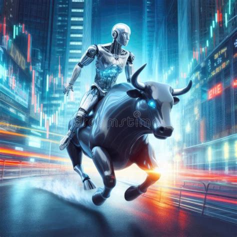 Bull Illustration Ai Powered Trading The Future Of Stock Markets Market Intelligence Ai S