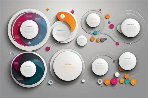 Premium Photo Circle Group Template Can Use For Business Concept