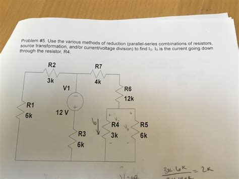 solved use the various methods of reduction parallel series