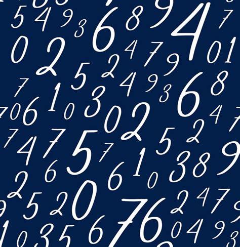 Premium Vector Numbers Pattern