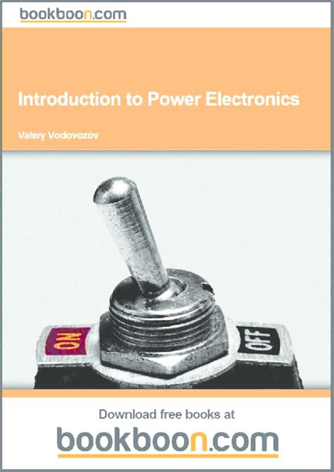 Pdf Introduction To Power Electronics
