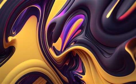 Premium Ai Image Abstract Colorful Background Dynamic Design Featuring Fluid Lines And Bold