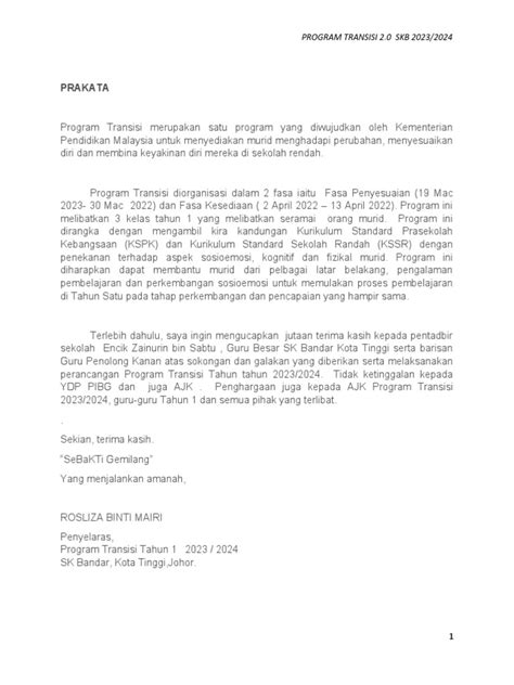Transisi 2023 Pdf Karier And Perkembangan
